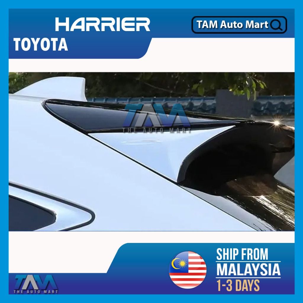 Toyota Harrier XU80 4th Gen (2020-2025) Rear Spoiler Triangle Chrome ...