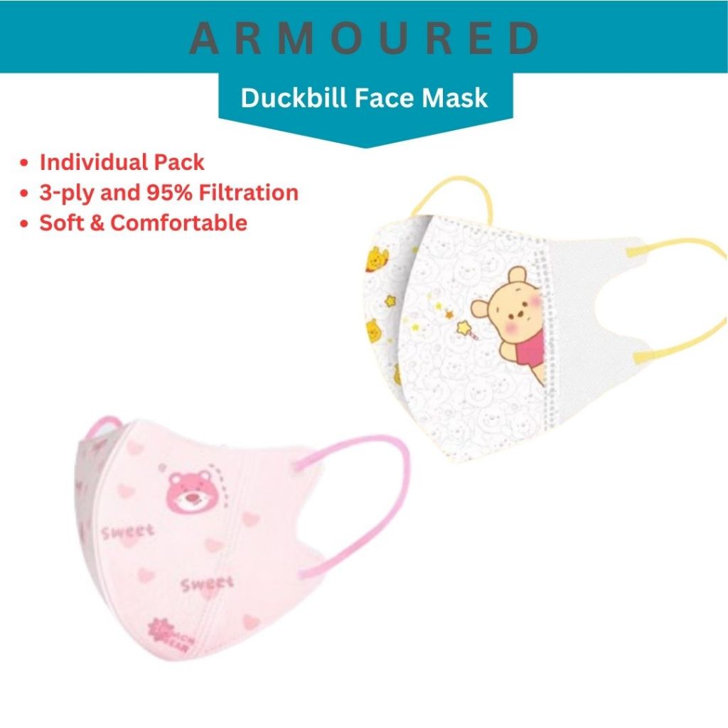 Cute Duckbill 3D Disposable Earloop Adult Face Mask 3-Ply Individual ...