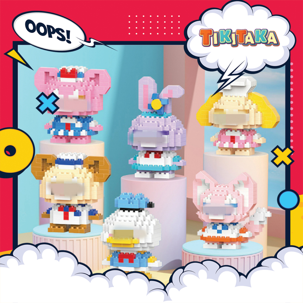 Mini Cute Cartoon Educational Toys Tiny Puzzle Kids Micro Building ...
