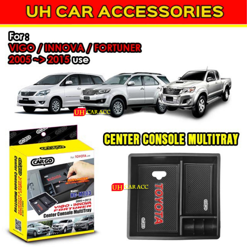 TOYOTA HILUX VIGO INNOVA FORTUNER 2005 - 2015 ARMREST CENTRE CONSOLE ...