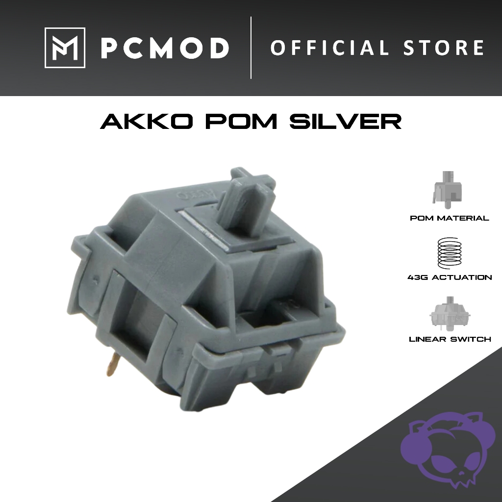 AKKO POM Silver | Linear Switch for Mechanical Keyboard | PCMOD x ...
