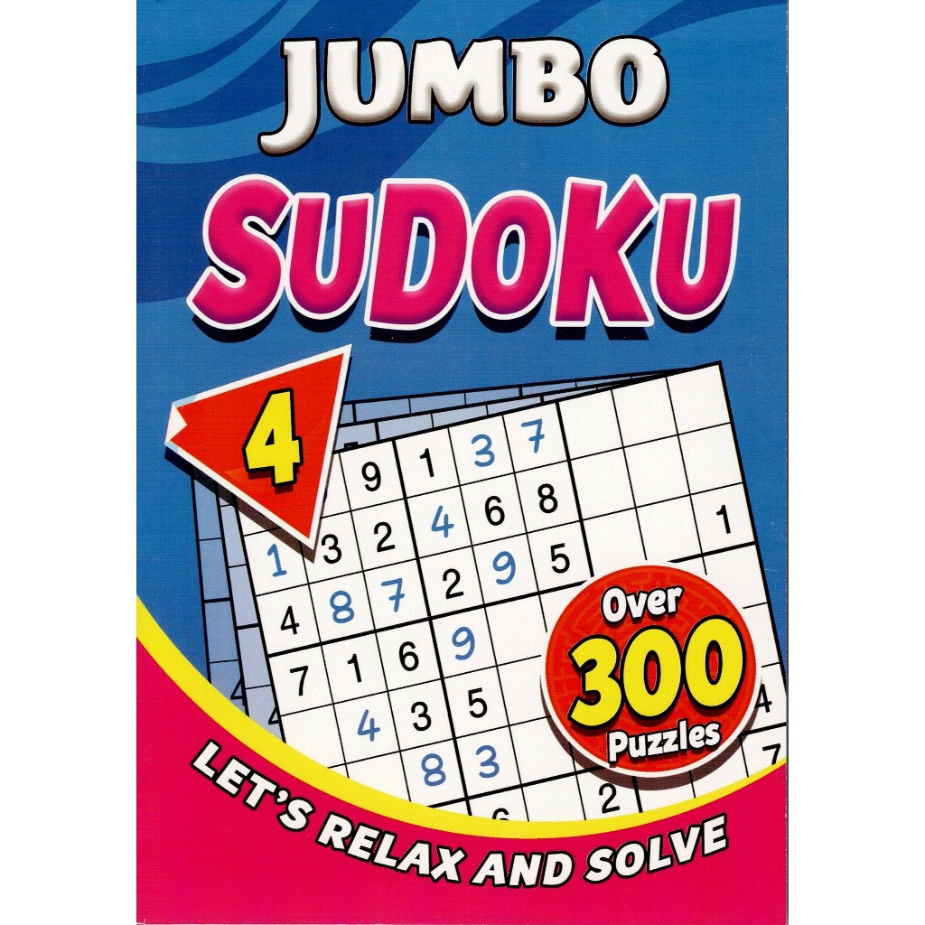 JUMBO SUDOKU 4 OVER 300 PUZZLES ( LET'S RELAX AND SOLVE ) | Shopee Malaysia