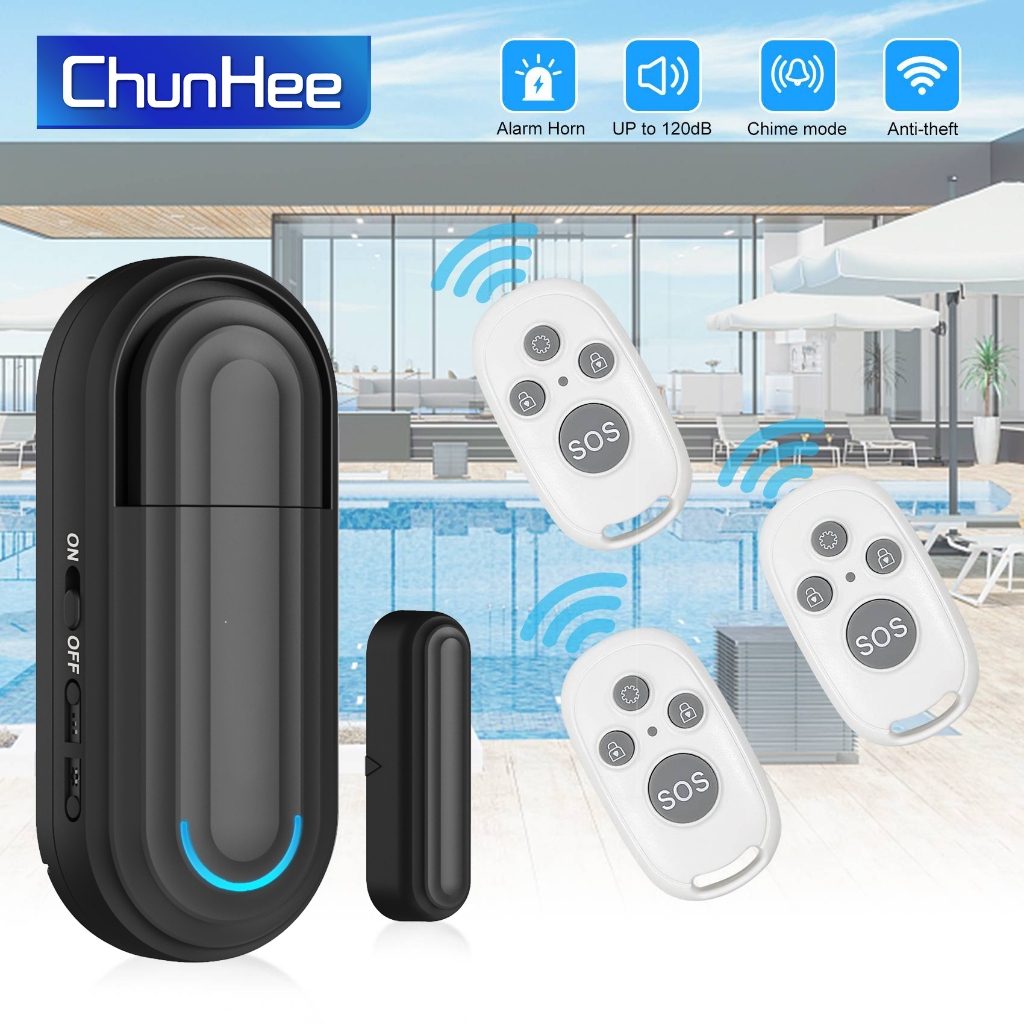 Chunhee Door Open Alarm Sensor with Remote Window Alarm Burglar Anti ...