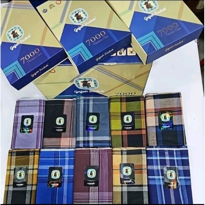 KAIN SARUNG PELIKAT GAJAH DUDUK BENANG 7000 PREMIUM CLASS EKSKLUSIF ...