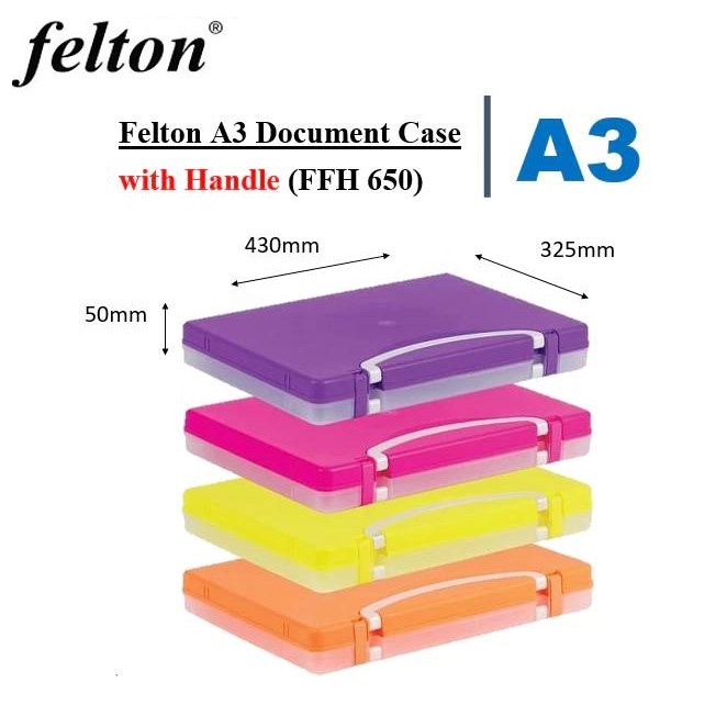 Felton A3 Document Case / Document Holder With Handle FFH650 | Shopee ...