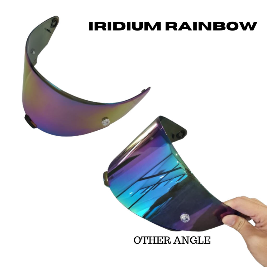 KYT VISOR TT COURSE (IRIDUM RED, GOLD, MIRROR CHROME, BLUE, RAINBOW ...