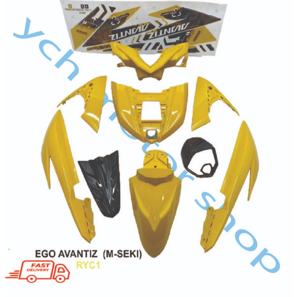 YAMAHA EGO AVANTIZ 125 AVANTIZ125 EGOAVANTIZ MSEKI M SEKI BODY COVER ...