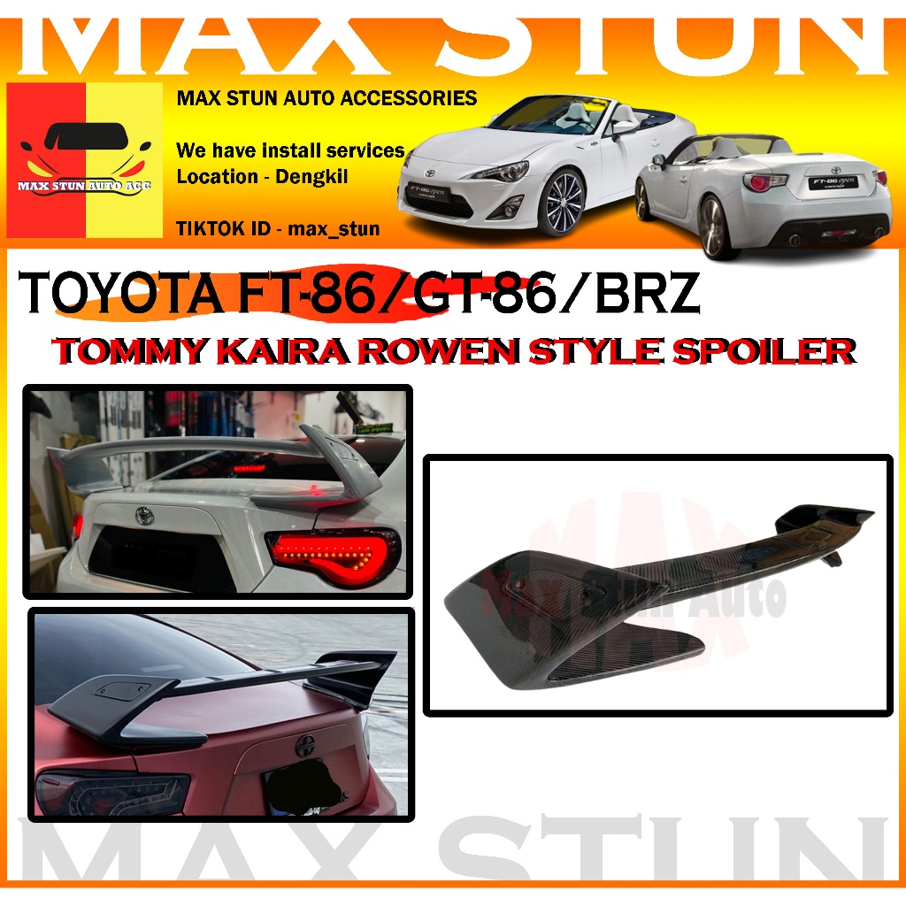 TOYOTA FT86/GT86/SUBARU BRZ ROWEN TOMMY KIARA STYLE SPOILER REAR BOOT ...