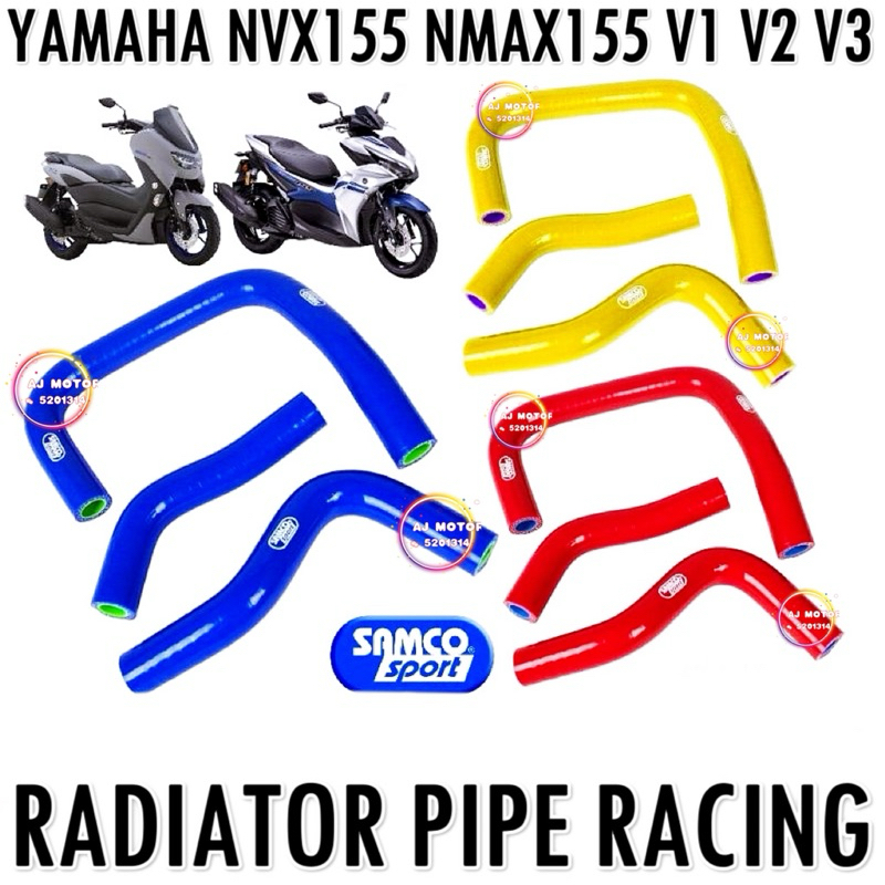 YAMAHA NVX155 NMAX155 V1 V2 V3 SAMCO RADIATOR PIPE HOSE NVX NMAX ...