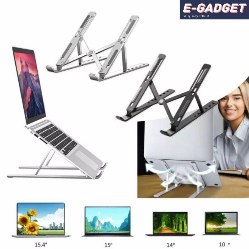 LAPTOP HOLDER STAND FOLDABLE DESKTOP HOLDER MULTI-SPEED ADJUSTABLE ...
