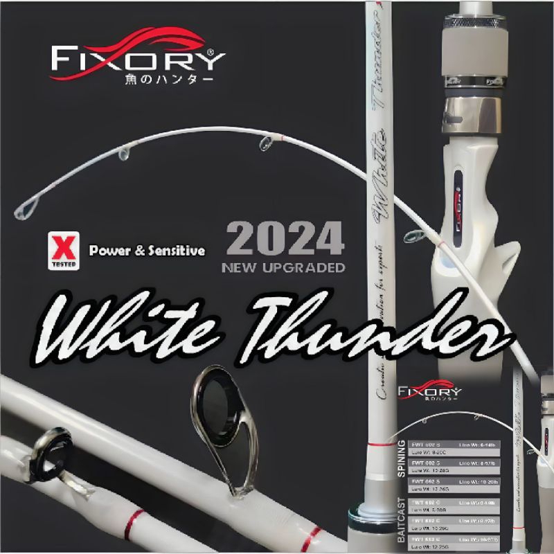 Fixory White Thunder Spinning And Bc Rod Ready Stocks | Shopee Malaysia