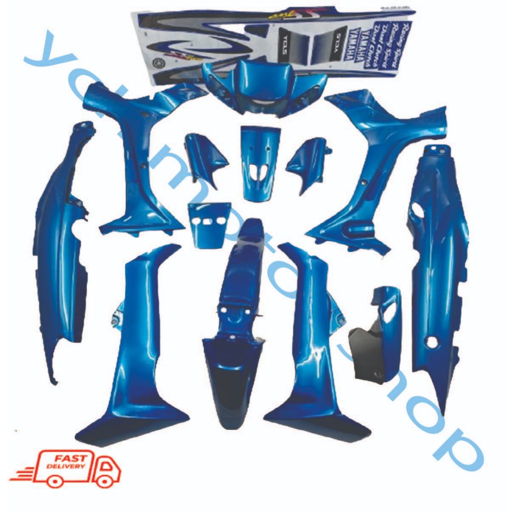YAMAHA Y110 SS2 Y110SS2 Y110 SS 2 Y110 SSII M-SEKI COVER SET BODY COVER SET COVERSET STICKER ...