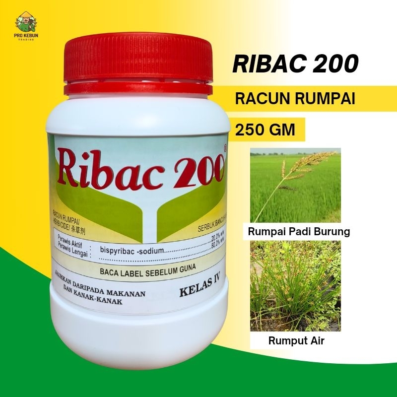 Ribac 200 Herbicide Racun Rumput Padi Racun Rumput Padi Burung Racun ...