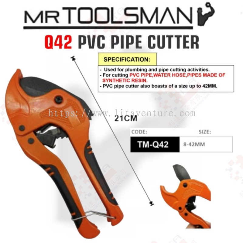MR TOOLSMAN BRAND Q42 PVC PIPE CUTTER 8-24mm PVC PIPE Cutter (MR TOOLS ...