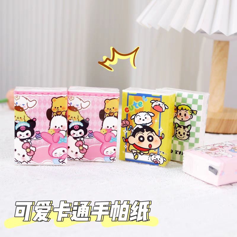 Ready Stock Cartoon Tissue Small Pack Handkerchief Paper Portable ...