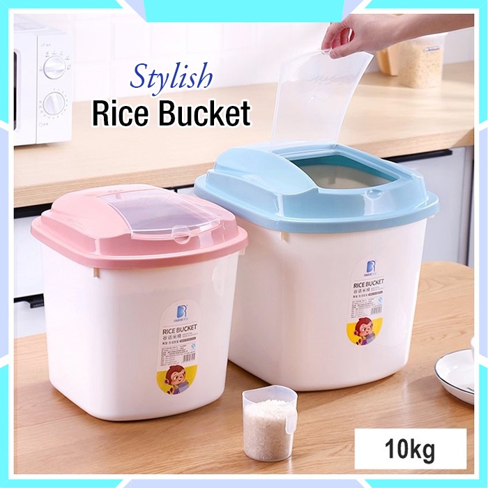 Rice Storage Container 10kg/ Bekas Beras Bekas Simpan Beras 10kg ...