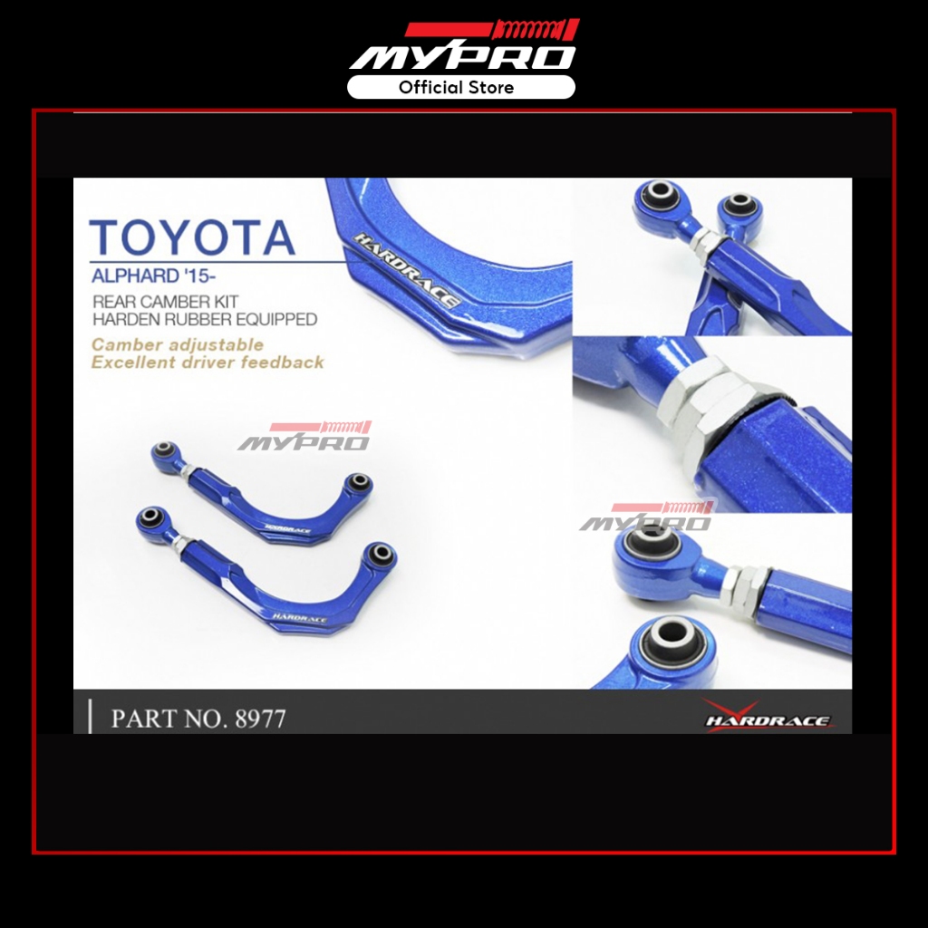 Toyota Alphard Vellfire AGH30 GGH30 2015+ - Hardrace Rear Camber Kit Q1265 | Shopee Malaysia