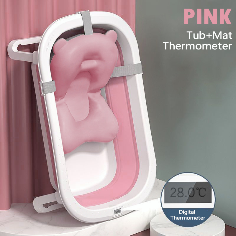 (FREE MAT) Baby Bath Tub Newborn Foldable Tab mandi baby Adjustable ...