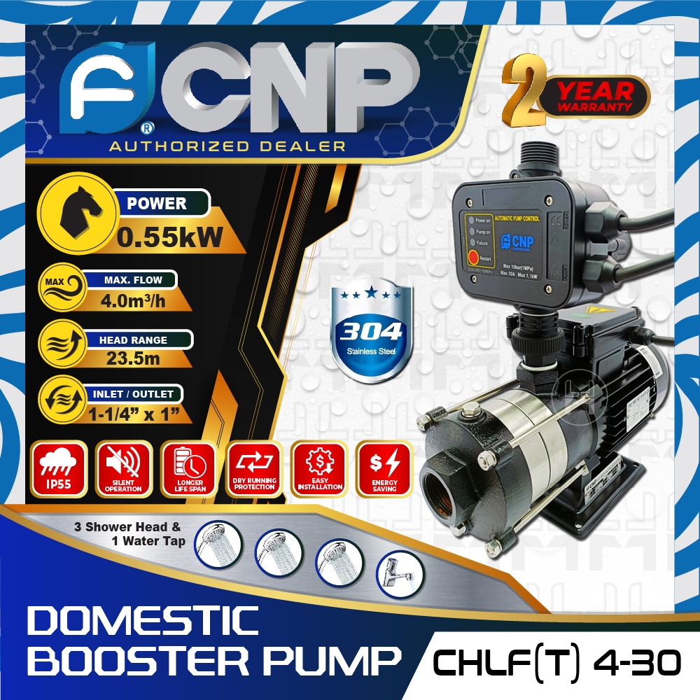 CNP CHLF(T)4-30/CHLF(T)4-40 DOMESTIC BOOSTER PUMP/PAM PENGGALAK DOMESTIK | Shopee Malaysia