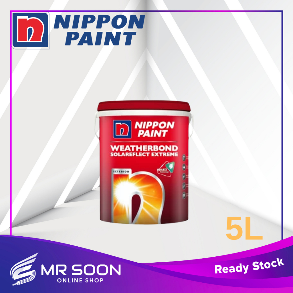 NIPPON PAINT Weatherbond Solareflect 5L Exterior Paint (12 Years ...