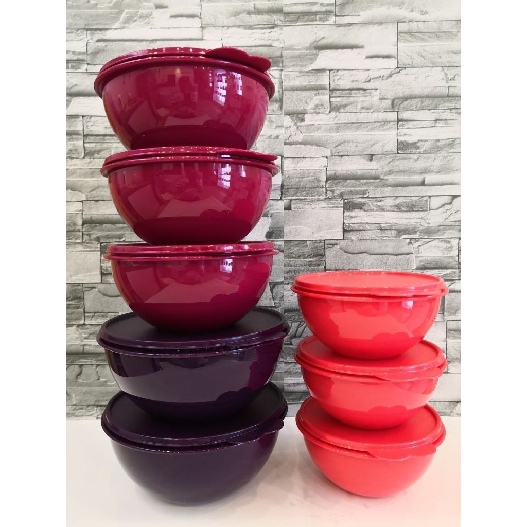 Tupperware Level Set Round Wonderlier Bowl Full Set (8pcs) / Tupperware ...