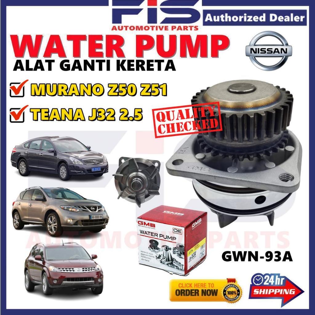 FIS GMB Original Water Pump Nissan Murano Z50 Z51 Teana 2.5 V6 J32 GWN ...