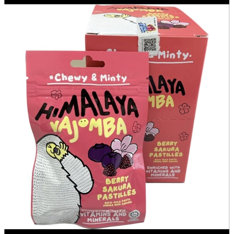 Himalaya Vajomba Pastilles Berry Sakura / Honey Lemon 25g*12pkt per box ...