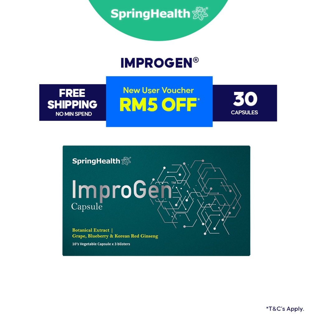 SpringHealth ImproGen® Vegetable Capsules (30'S) | Shopee Malaysia