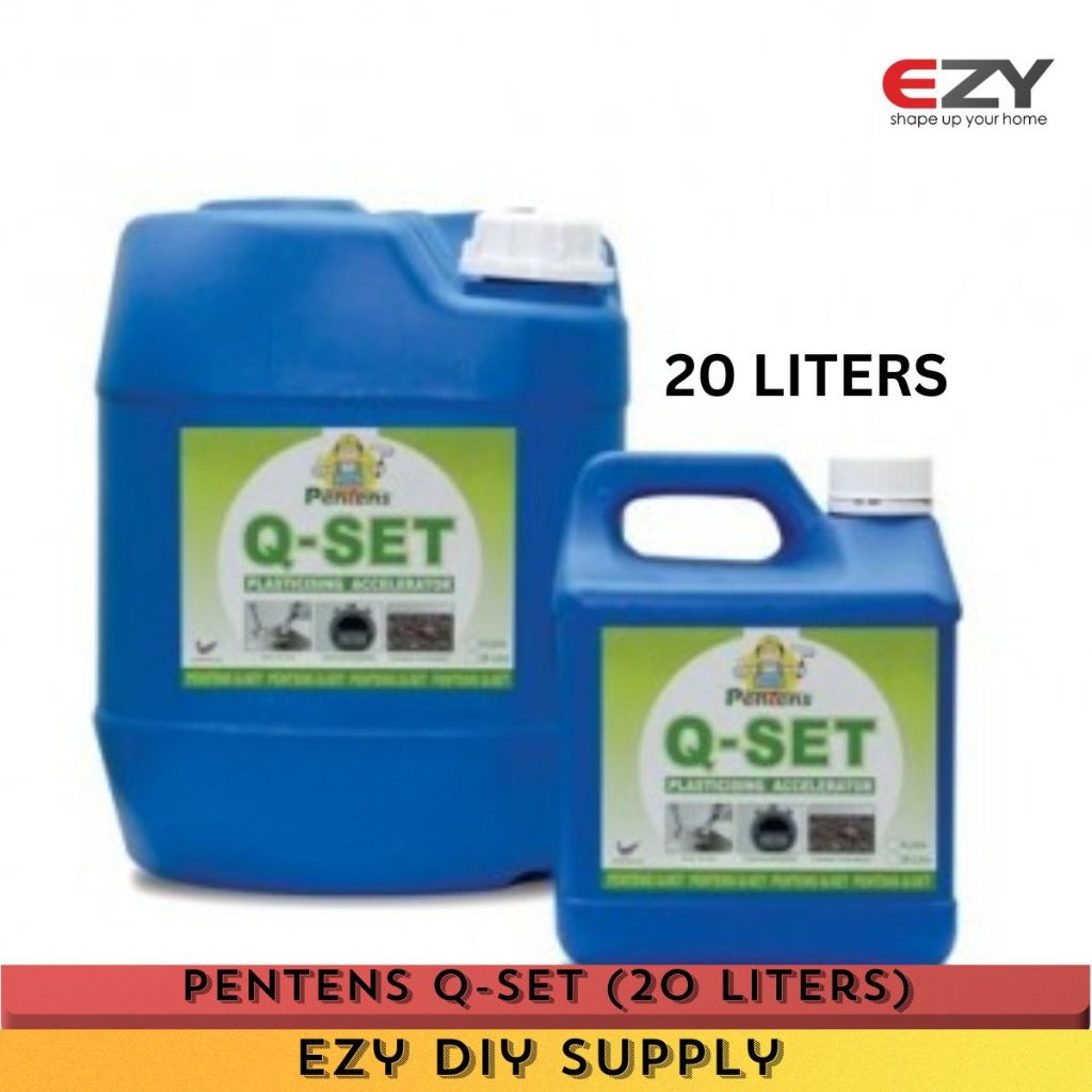 PENTENS Q-SET Plasticising Accelerator Ubat Simen Plaster Cepat Keras ...