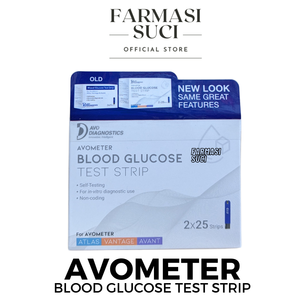 AvoMeter Blood Glucose Strips 50s for Atlas,Avant,Vantage | Shopee Malaysia