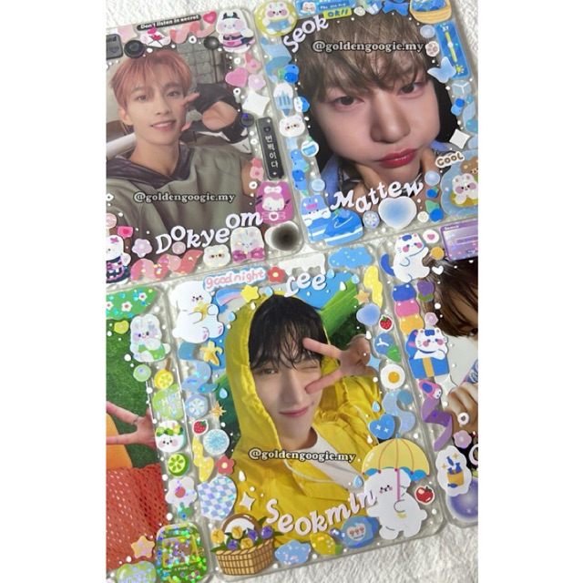 CUSTOMIZE STICKERS TOPLOADER CARD HOLDER FREE ADDING WORDS | Shopee ...