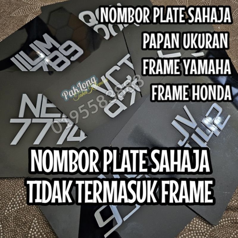 Nombor Plate Yamaha/Honda | Shopee Malaysia
