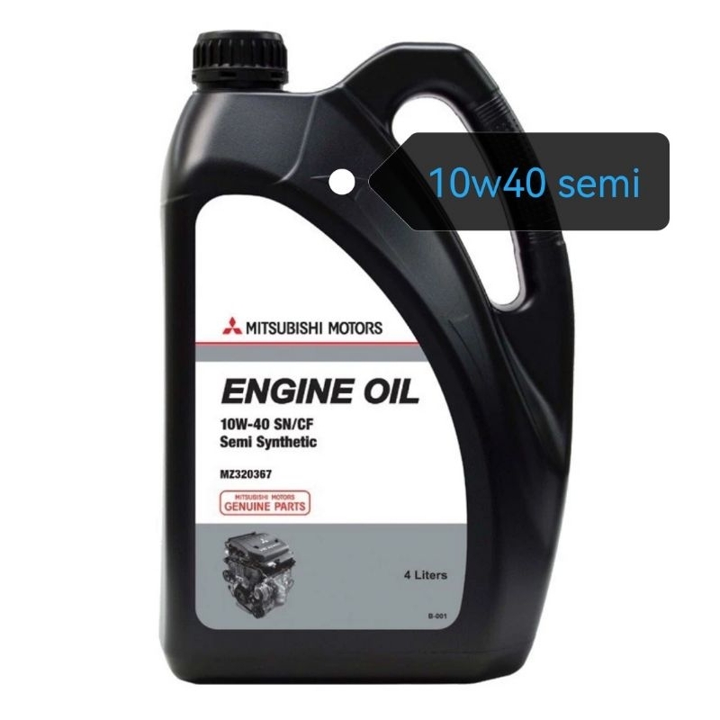 10w40 semi synthetic engine oil/minyak engine - Mitsubishi lancer/asx ...
