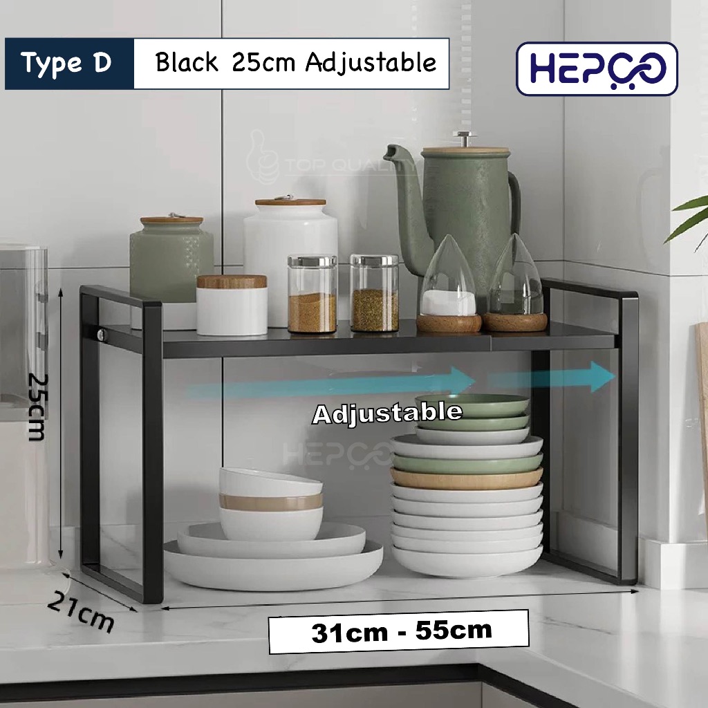 Kitchen Rack Stackable Plate Rack Kitchen Cabinet Shelf Spice Rack ...