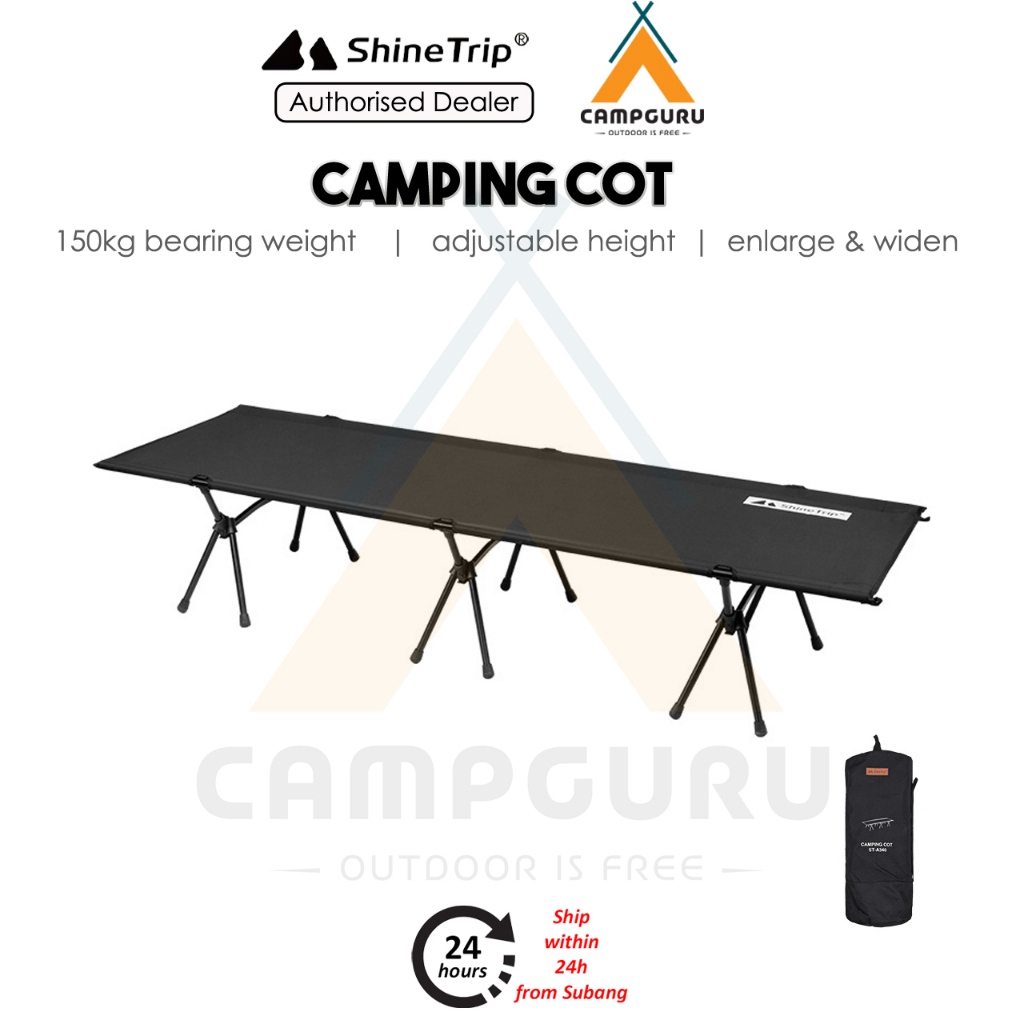 ShineTrip Camping Bed Sleeping Cot Outdoor Light Weight 150KG A357-H00 ...