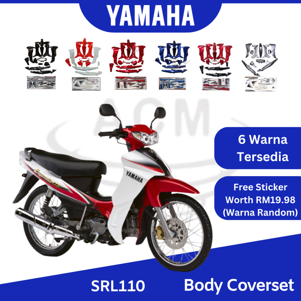 YAMAHA SRL110 Lagenda Body Cover Set Coverset Bodyset Body Kit Color ...