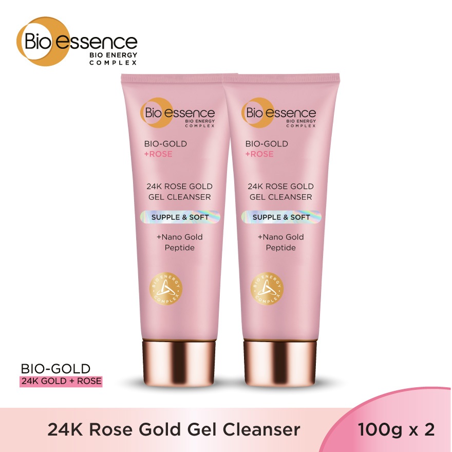 Bio-essence Bio-Gold Rose Gold Cleanser 100g x 2 [Twin Pack] | Shopee ...