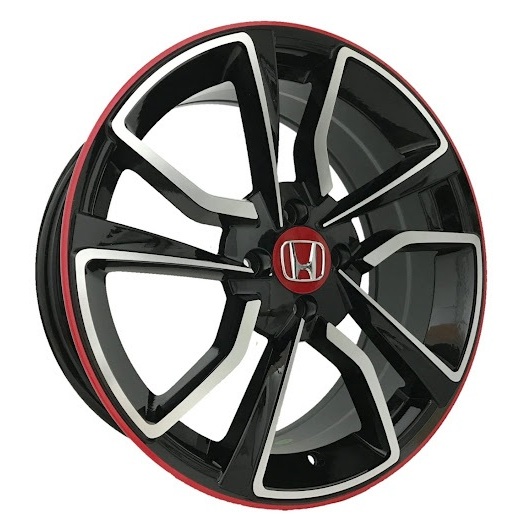 HONDA 16 inch 7JJ 4X100 ET35 CAR SPORT RIMS CHEAP WHEELS BLACK MACHINE ...