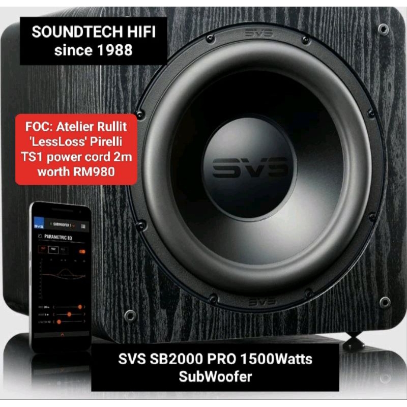 SVS SB2000 PRO 1500Watts SubWoofer+FOC cable worth RM980 | Shopee Malaysia