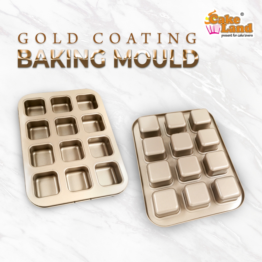 CAKE LAND Madeleine Pan - Mini Square | Shopee Malaysia