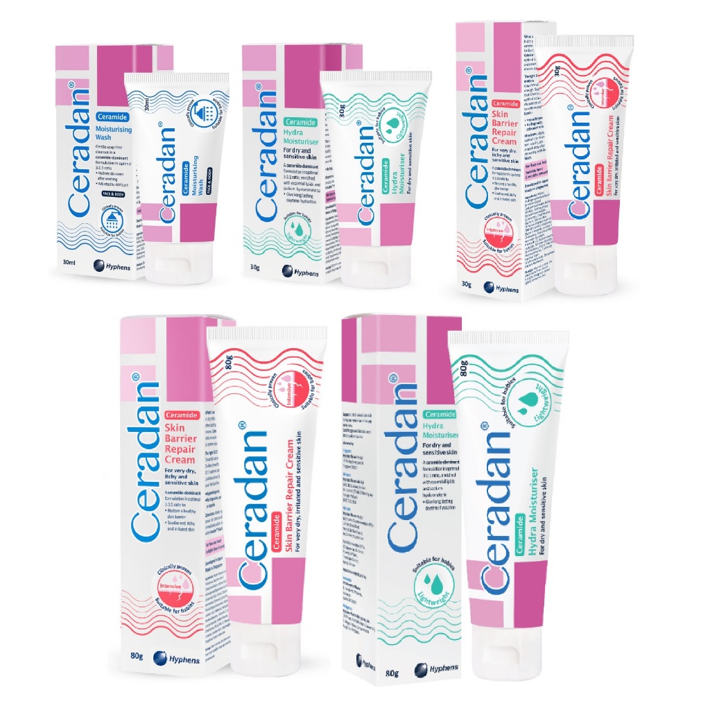 CERADAN CERAMIDE SKIN BARRIER REPAIR CREAM / CERADAN HYDRA MOISTURISER ...