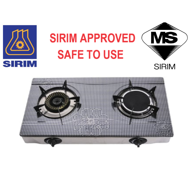 STROM Gas Stove Cooker(Stainless Steel Panel Gas Stove) SIRIM APPROVED ...