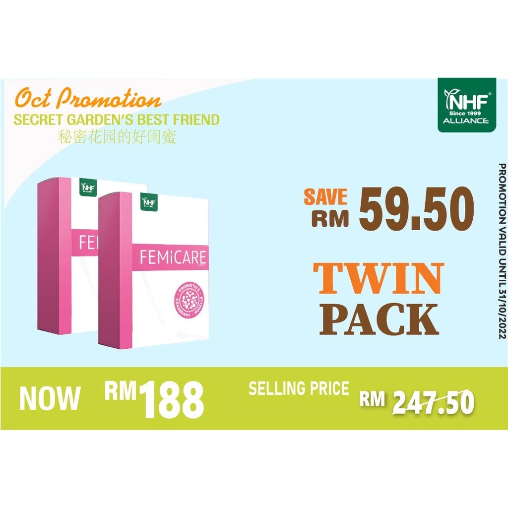 NHF Femicare Probiotic For Female 女性益生菌胶囊 (30 Capsules) | Shopee Malaysia