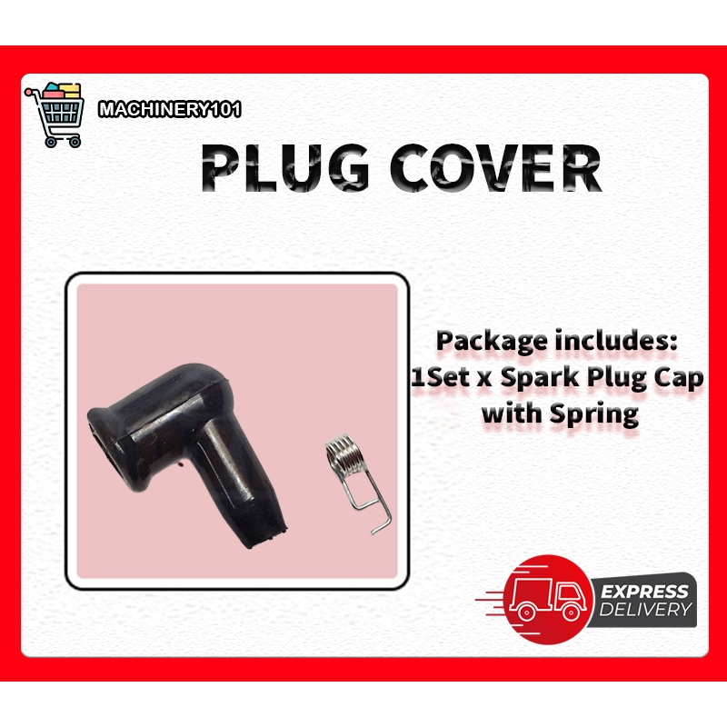 Spark Plug Cap with Spring Kepala Plug Brush Cutter Chainsaw BG328 T328 ...