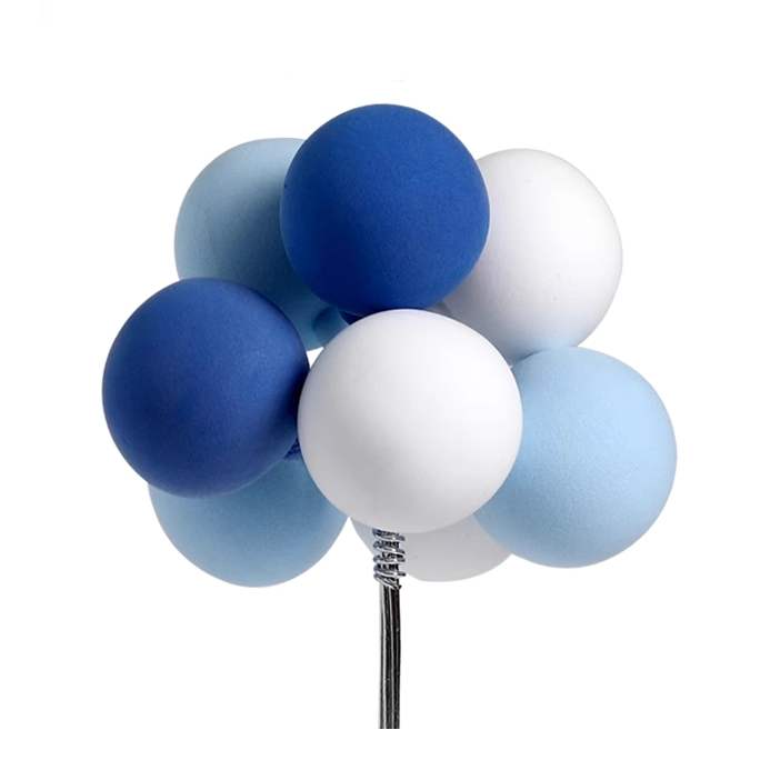 Colorful Clay PVC Balloon Topper Cloud Topper Rainbow Topper Cake ...