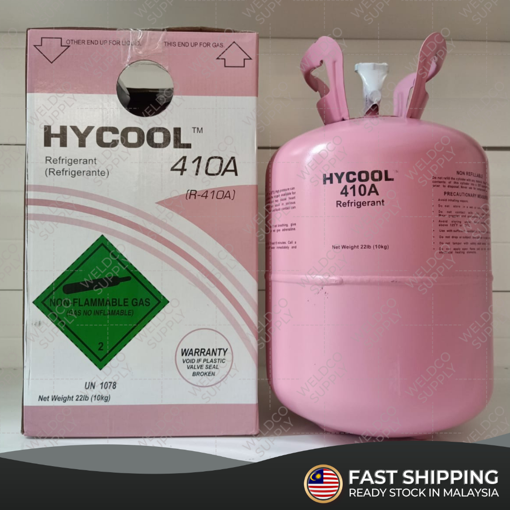 HYCOOL R410A GAS 10KG AIRCOND REFRIGERANT HOME AIRCOND GAS TONG R410A 冷气 煤气体 GES PENYAMAN UDARA ...