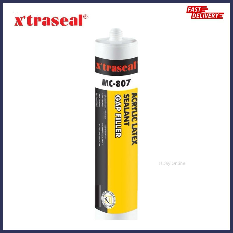 Xtraseal Acrylic Latex Sealant Gap Filler MC-807 450g / Silicon Sealant Gap Silicone Sealant ...
