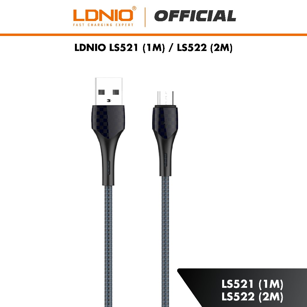 LDNIO Micro USB/Type-C Breathing Light 2.4A Fast Charging Data Cable ...