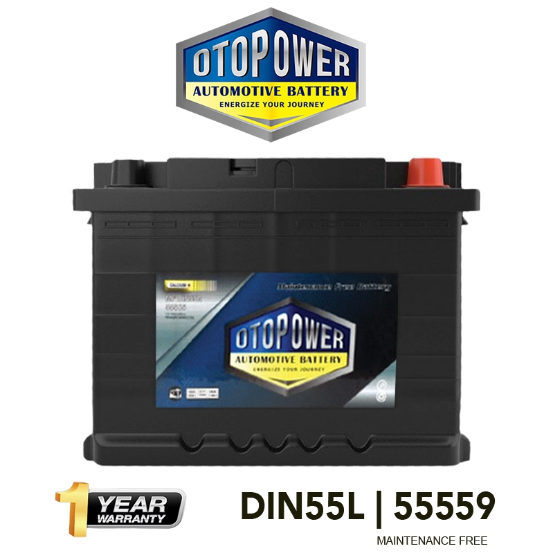 Otopower DIN55L 55559 Maintenance Free Car battery For Proton Tiara ...