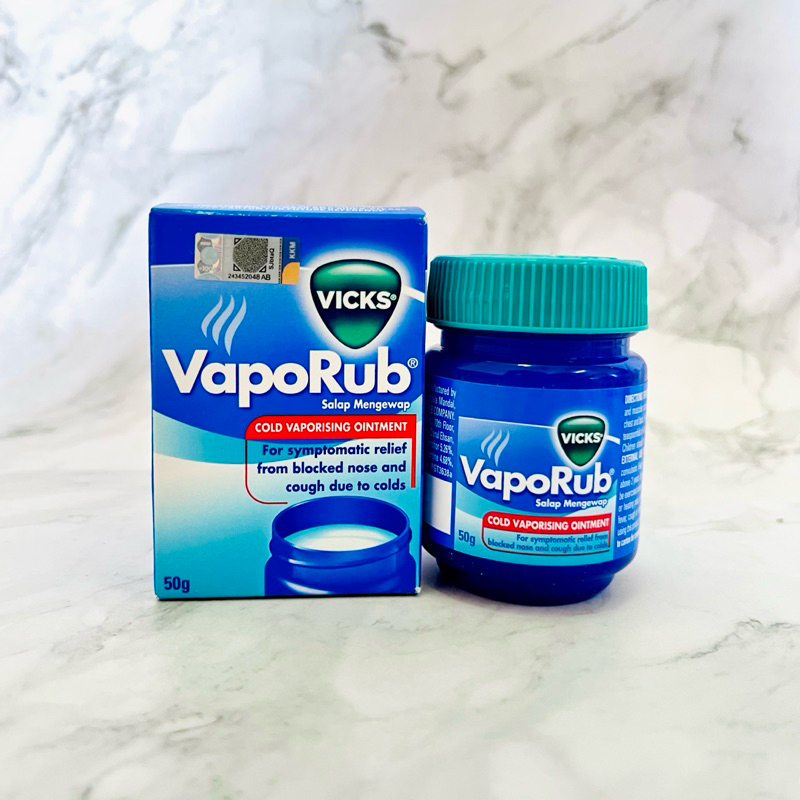 VICKS VAPORUB COLD VAPORIZING OINTMENT (50G per bottle) | Shopee Malaysia